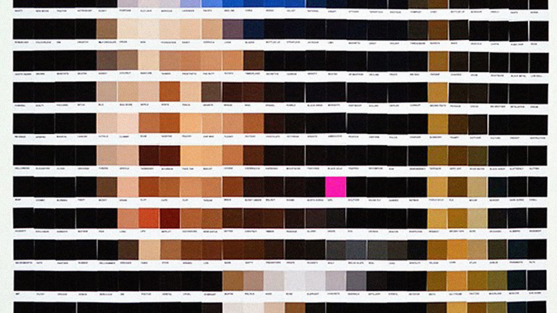 Famous Art Recreated From Pantone Color Chips - Fast Company