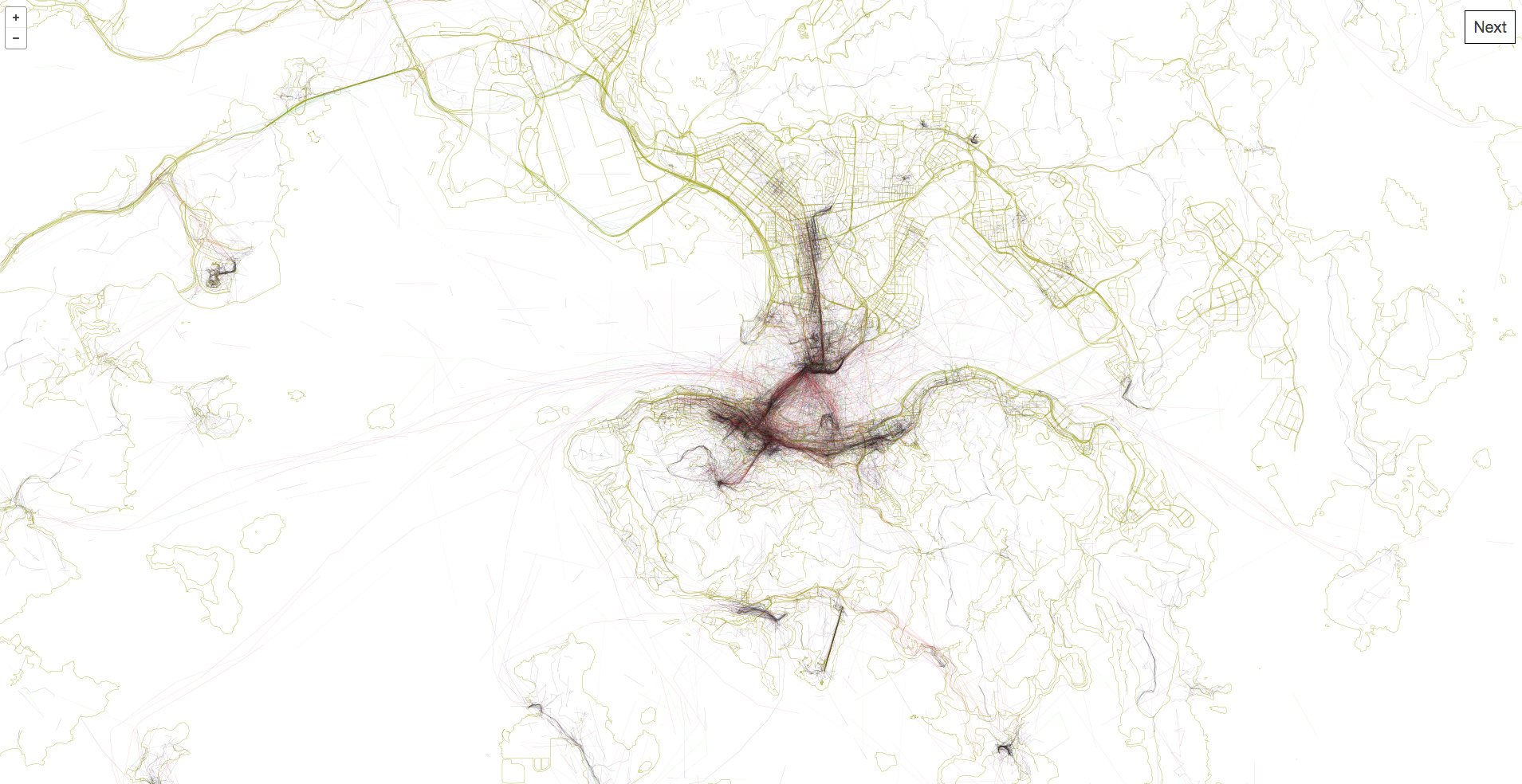 These Pretty City Maps Were Drawn By Our Paths Through Them - Fast Company