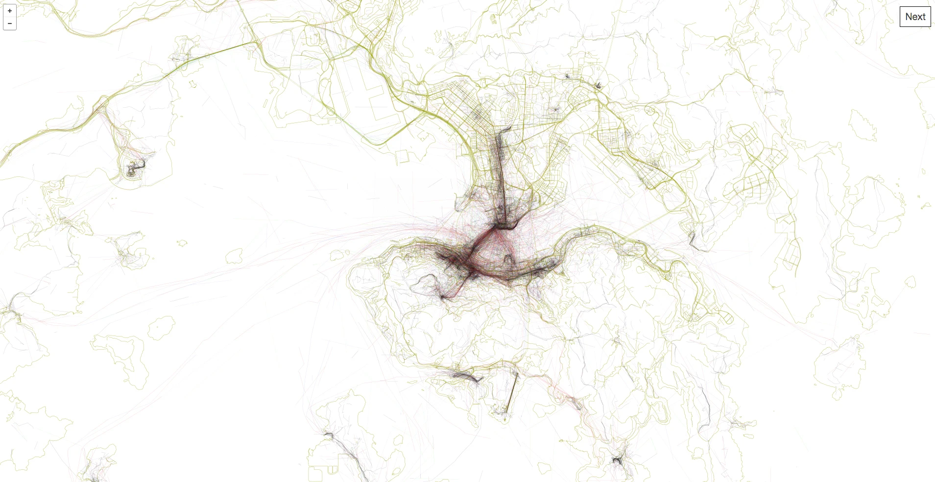 These Pretty City Maps Were Drawn By Our Paths Through Them - Fast Company