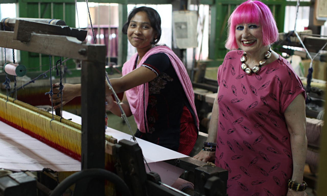 "Punk Princess" Zandra Rhodes Embraces Fair-Trade Fashion - Fast Company