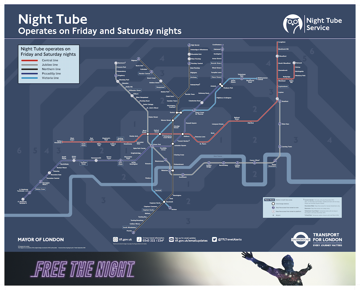 How London's New Night Tube Map Was Made - Fast Company