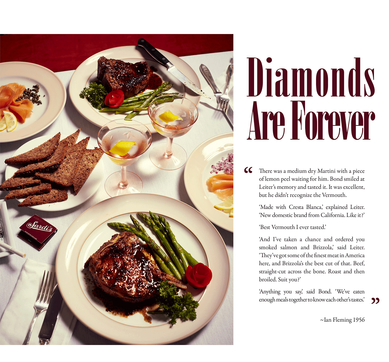 The Spy Who Ate Me: A Food Photographer Recreates James Bond's Meals ...