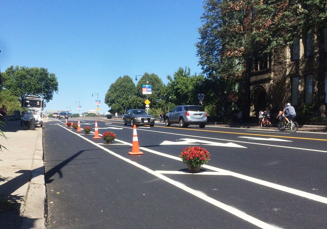 A Guerrilla Bike Lane Made With Flower Pots Forces A City's Hand - Fast ...