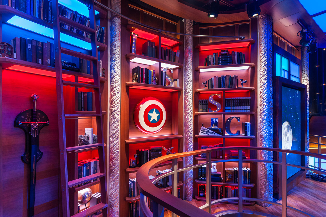 The Story Behind The Slick Set Design For "The Late Show With Stephen ...