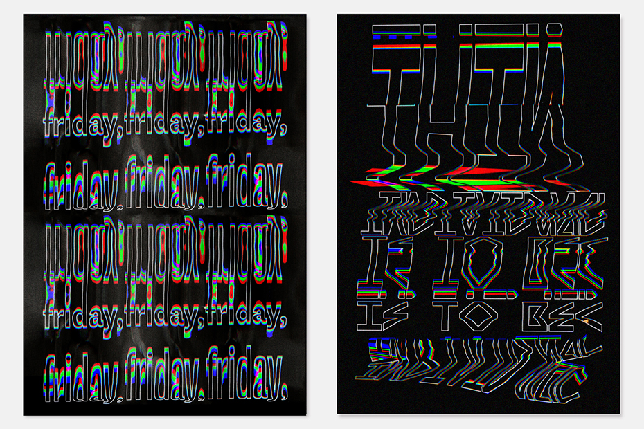 10 Glitchy Type Posters That Look Like A Photocopier Went Haywire ...