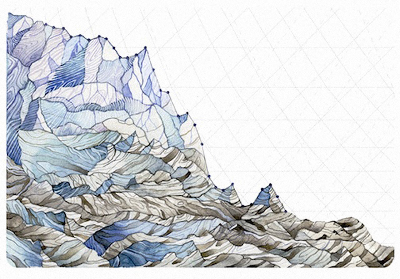 These Beautiful Paintings Turn Depressing Climate Change Graphs Into ...