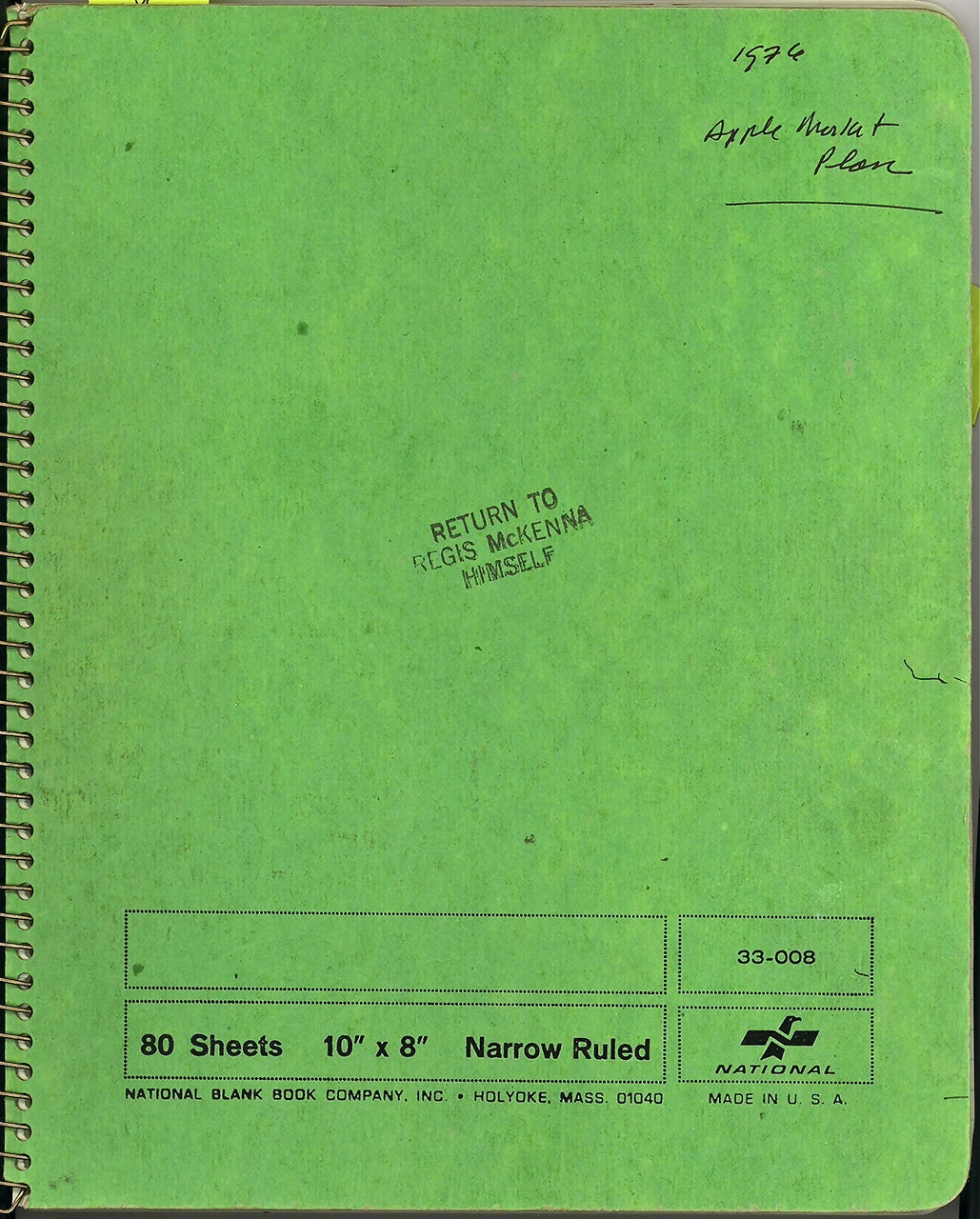 Regis McKenna's 1976 Notebook And The Invention Of Apple Computer, Inc ...