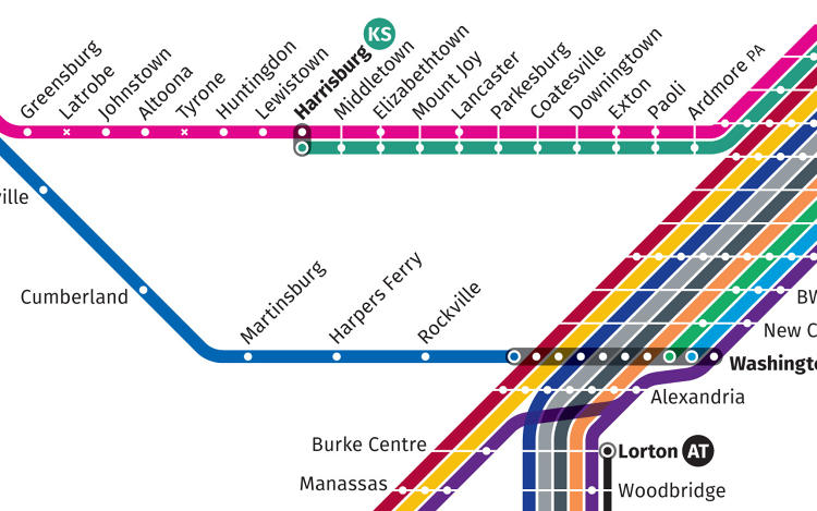 This Redesigned Map Of U.S. Train Routes Might Make You Actually Want ...