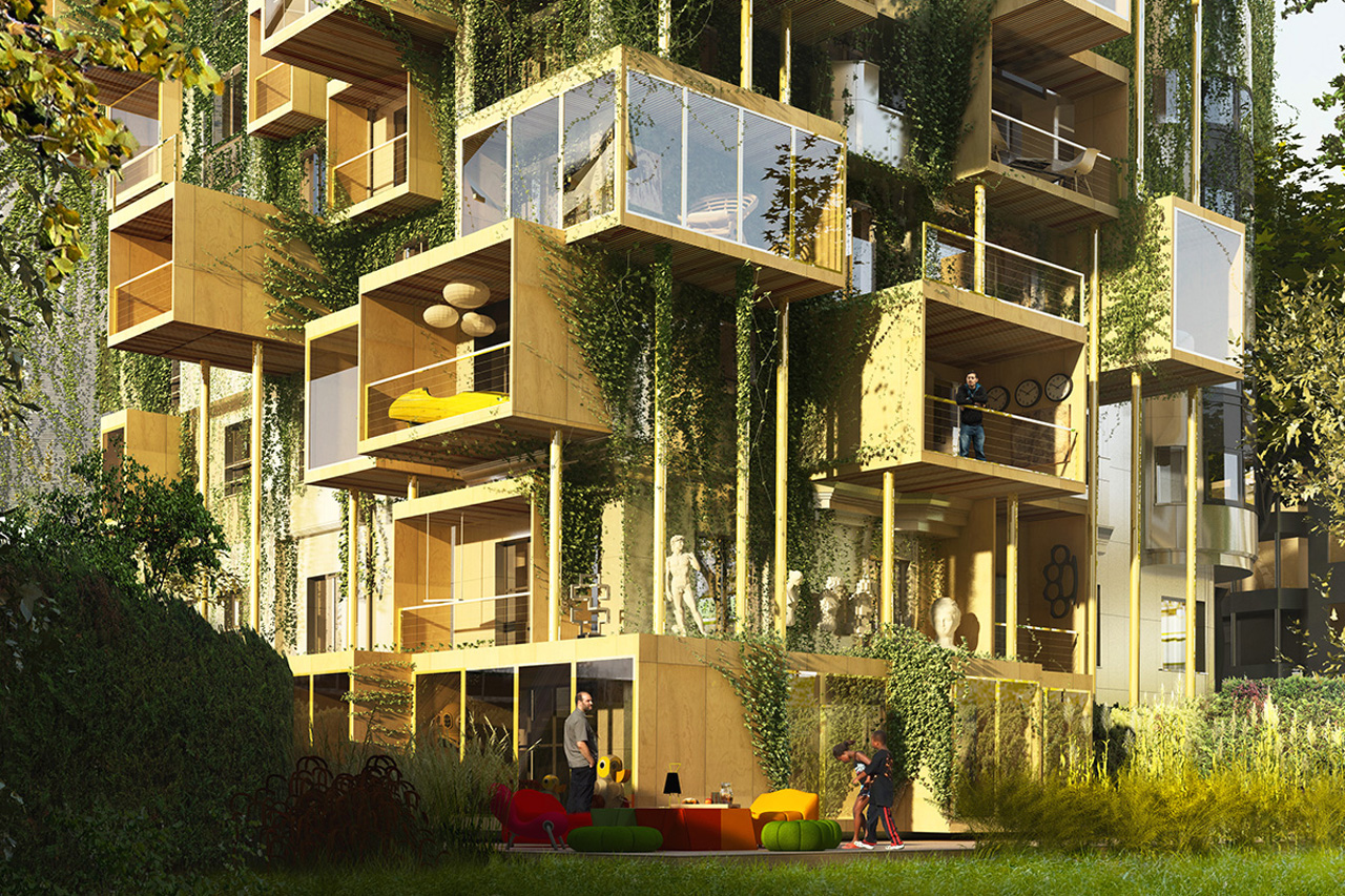 Covering These Apartments In "Parasitic" Additions Saves Energy And ...
