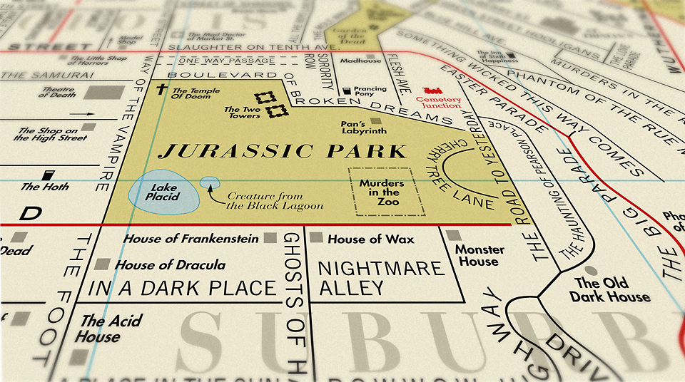 Infographic: A Street Map Of Famous Places In The Movies - Fast Company
