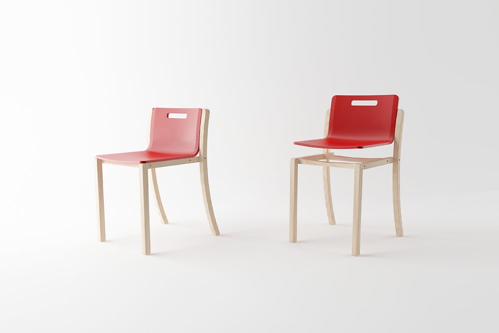 A Chair That Cantilevers Off A Table's Edge, So You Can Clean The Floor ...