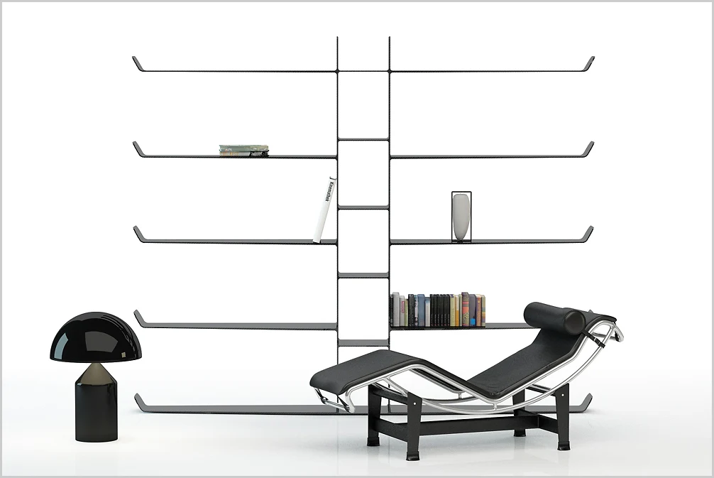 An Airplane Wing? Nope: An Aerodynamic Bookshelf Made Of Carbon Fiber ...