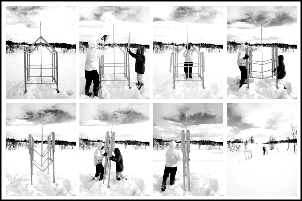 A Refuge From The Digital World: A Foldable Hut Made Of Wood And Ice ...