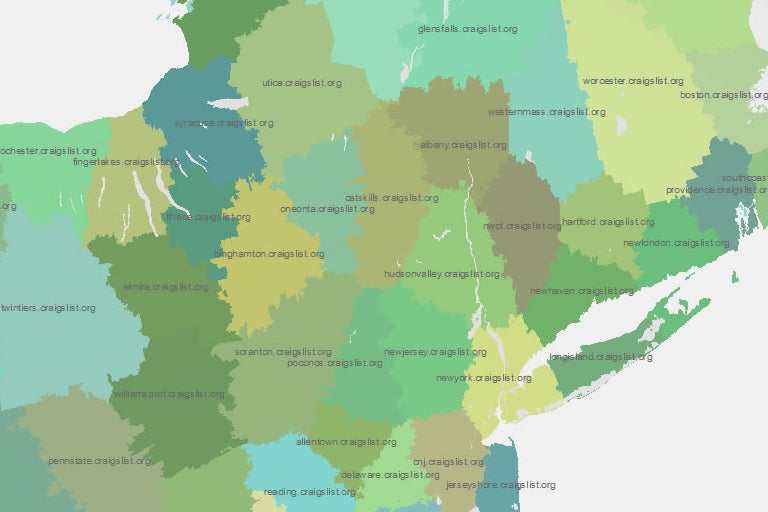 America, Charted According To Craigslist - Fast Company