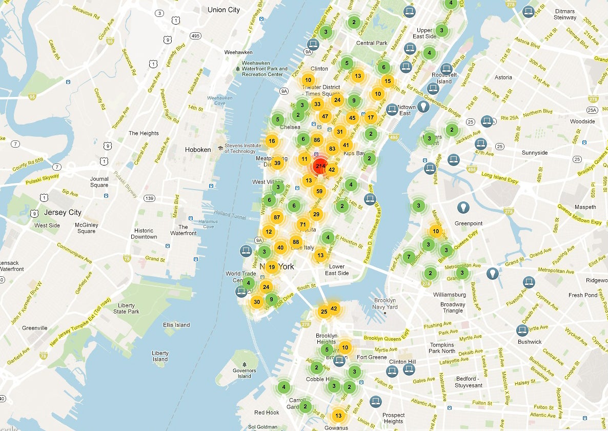 Infographic: A Map Of NYC's Booming Startup Scene - Fast Company