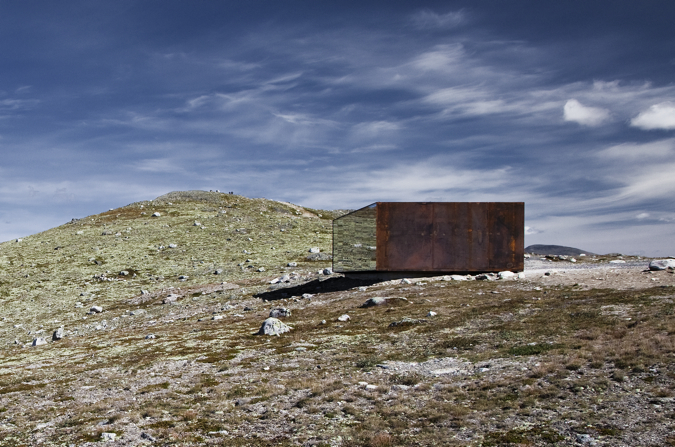 From Snøhetta, A Stunning Nature Pavilion That Evokes Eroded Rock ...