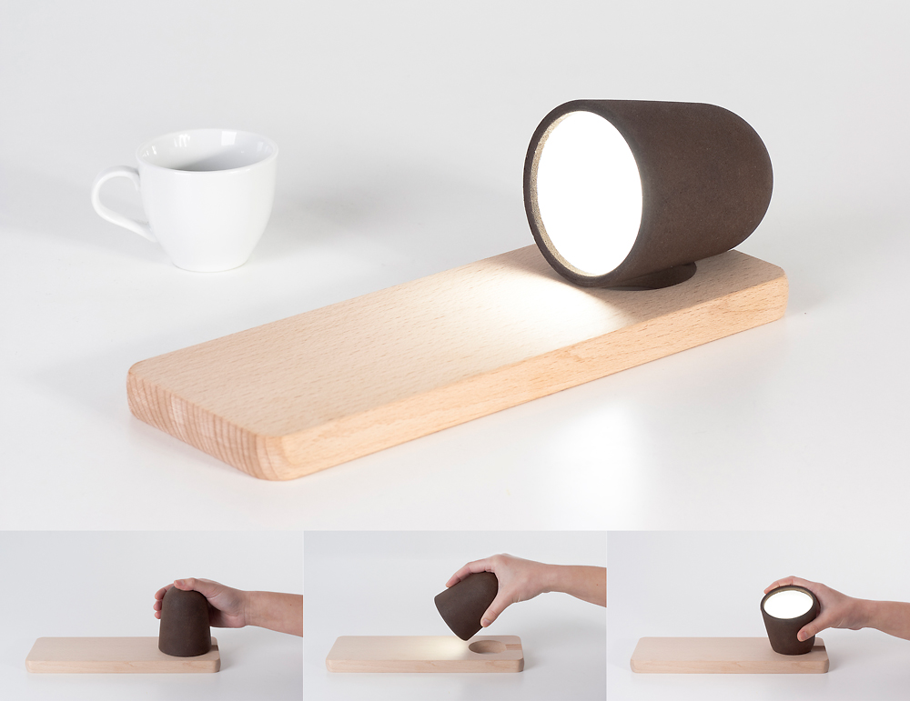 Lamps Made From Coffee Grounds Smell Like Fresh Java - Fast Company