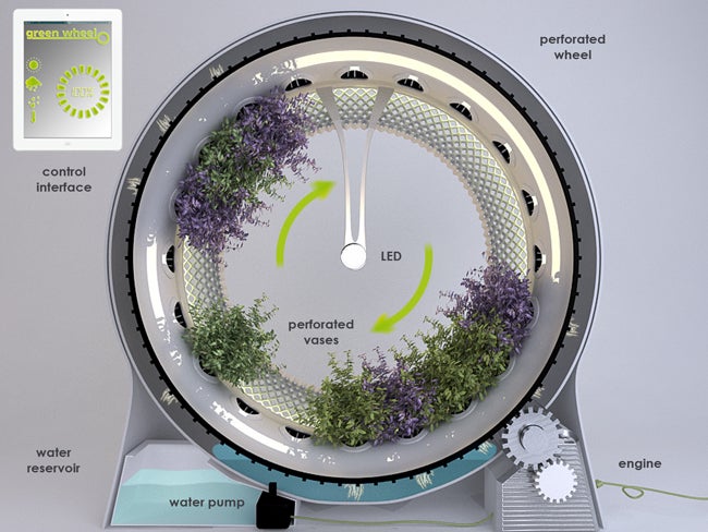 NASA-Inspired Garden Grows Plants In A Ferris Wheel - Fast Company