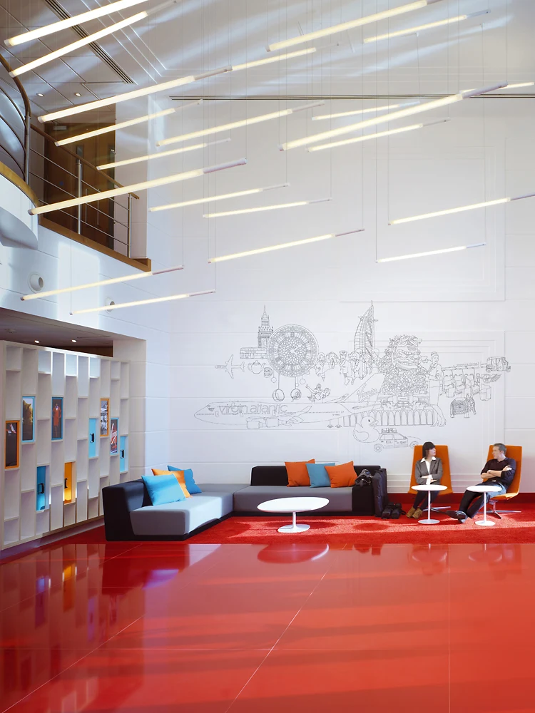 Virgin Atlantic's Swank New Lobby Conveys Brand Values, Without The ...