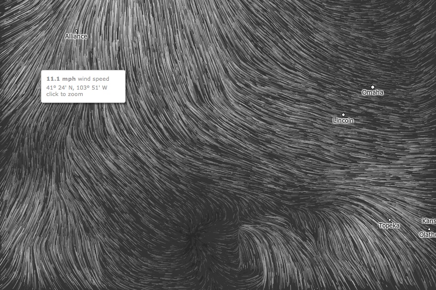 A Mesmerizing Visualization Of Wind In The U.S. - Fast Company
