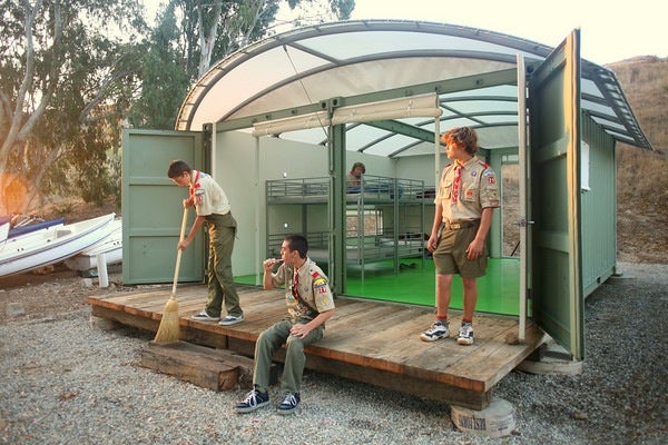 Leave No Trace: Boy Scouts Get Shipping-Container Cabins in California ...