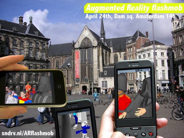 3! 3! 3! Memes in 1! Amsterdam's Augmented Reality-Flashmob-Human ...