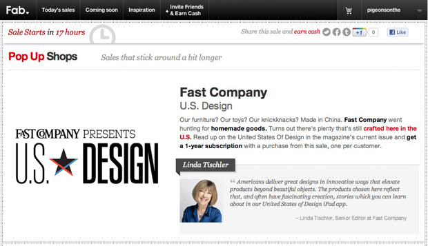 Fab.com Presents The Fast Company U.S. Design Pop-Up Shop - Fast Company