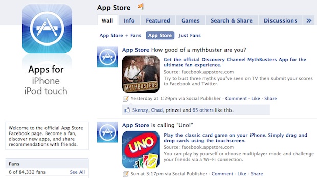 Why Does iTunes App Store Need a Facebook Page? - Fast Company