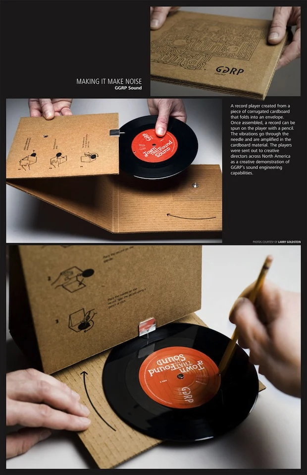 Cardboard Record Sleeve Turns Into Record Player - Fast Company