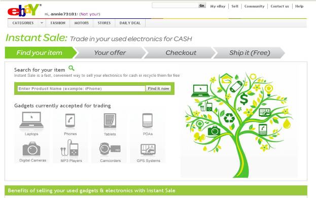 EBay's Instant Sale Offers Cash for Old Electronics - Fast Company