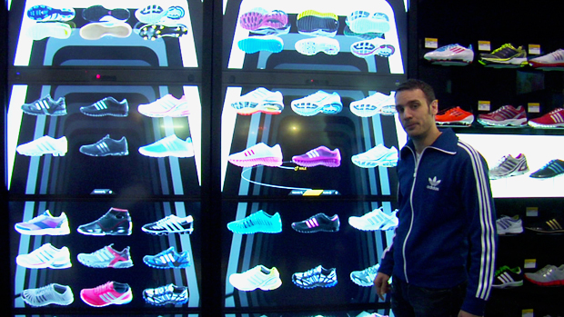 Intel's Virtual Footwear Wall for Adidas Turns Boutiques Into Shoe ...