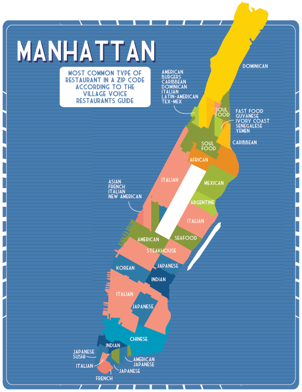 Infographic of the Day: New York City's Unmapped Food Regions - Fast ...