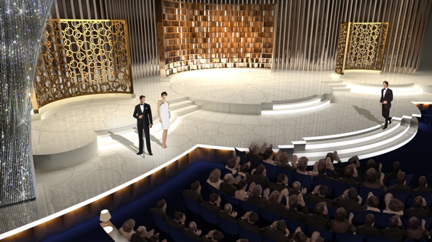 How David Rockwell's Oscar Set Makes Steve Martin and Alec Baldwin ...