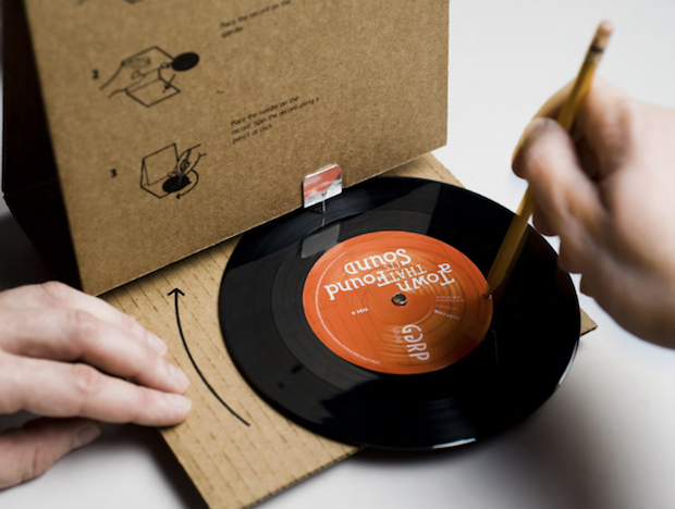 Cardboard Record Sleeve Turns Into Record Player - Fast Company