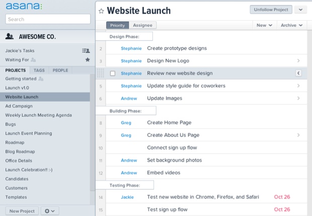 Former Facebookers Want To Accelerate Your Project Work With Asana, A ...