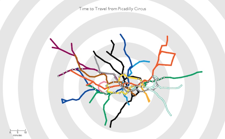Infographic of the Day: Subway Map Morphs Based on Travel Times - Fast ...