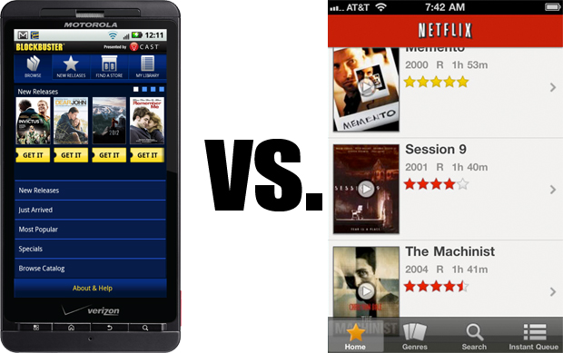App Smackdown: Netflix vs. Blockbuster - Fast Company