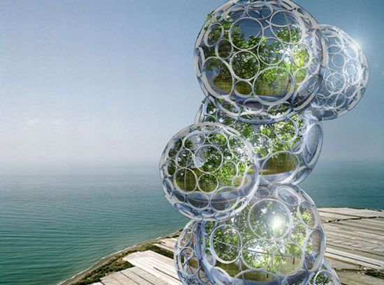 The Freshwater Factory: A Bubble-Shaped Skyscraper That Desalinates Sea ...