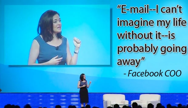 Facebook COO Sheryl Sandberg Is Embracing the End of Email, Here's Why ...
