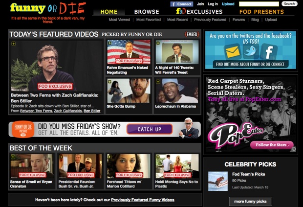 The Secret to Funny or Die's Success: Celebrities, Product Placement ...