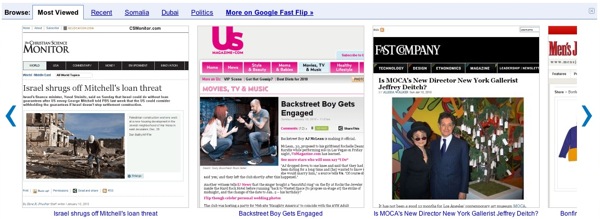 Google's Fast Flip News Browser Gets Home-Page Limelight - Fast Company