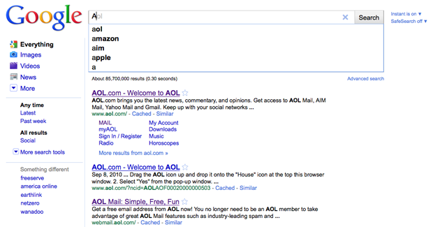 Google Instant Redefines Your ABCs - Fast Company