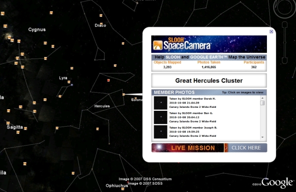 Google, Slooh, Bring Amateur Star Maps to Google Earth's Sky - Fast Company