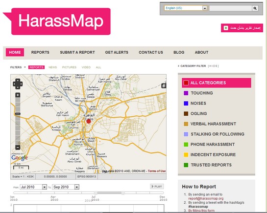 HarassMap Asks Egyptian Women to Plot Points of Sexist Behavior Via SMS - Fast Company