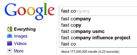 Train Your Fingers: How to Get the Most Out of Google Instant - Fast ...