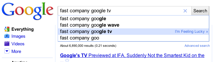 Train Your Fingers: How to Get the Most Out of Google Instant - Fast ...