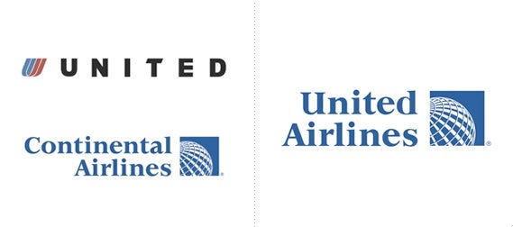 The New United-Continental Logo: Flying a Little Too Close Together ...
