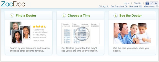 Digital Doctor Appointment Service ZocDoc Poised to Benefit From Obama ...
