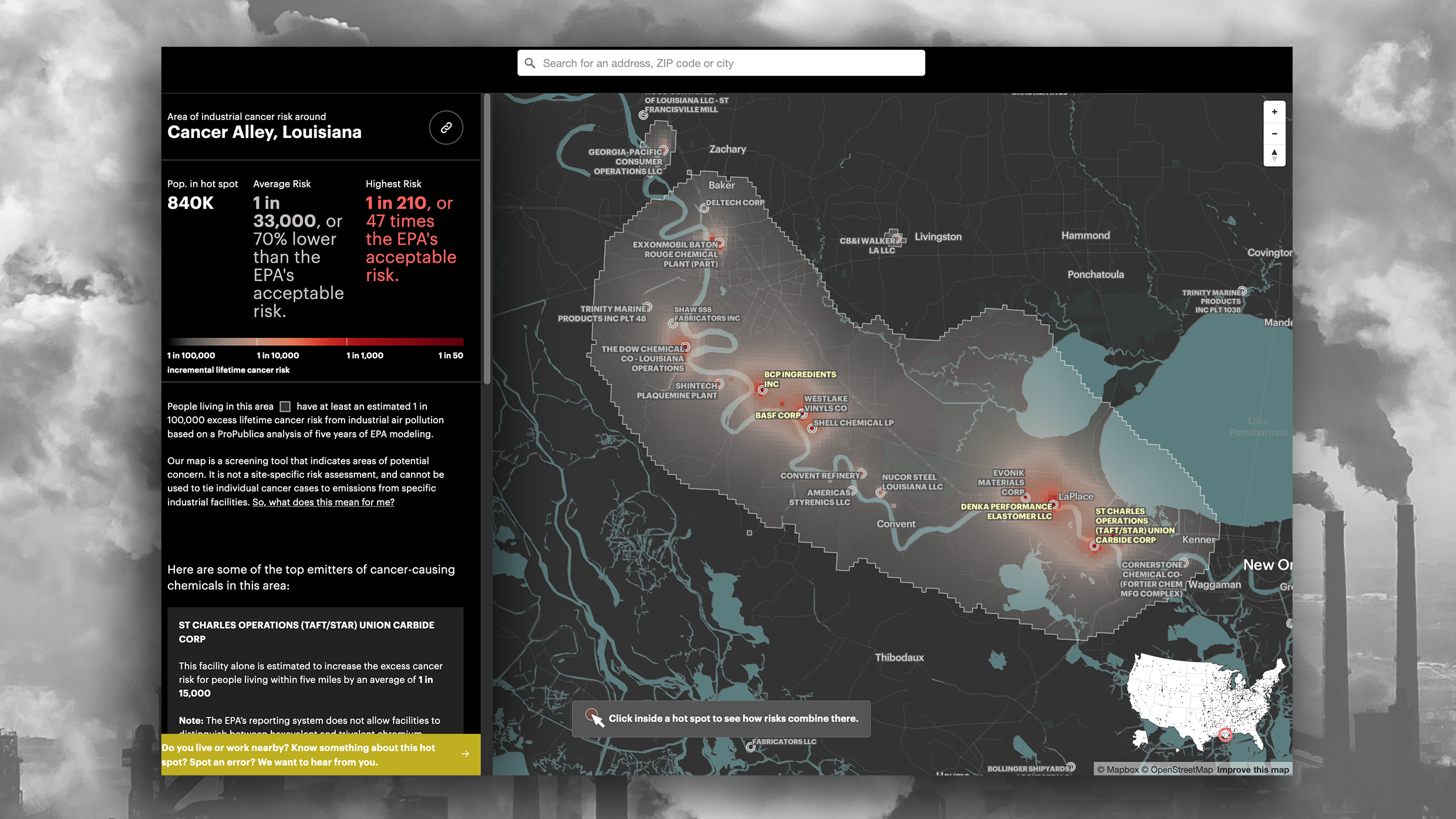 This super-detailed map shows the most toxic air in the county, down to ...