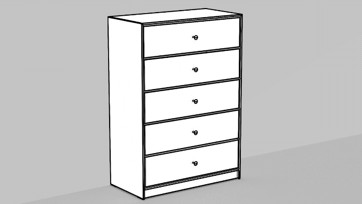 Glesvar chest of drawers store